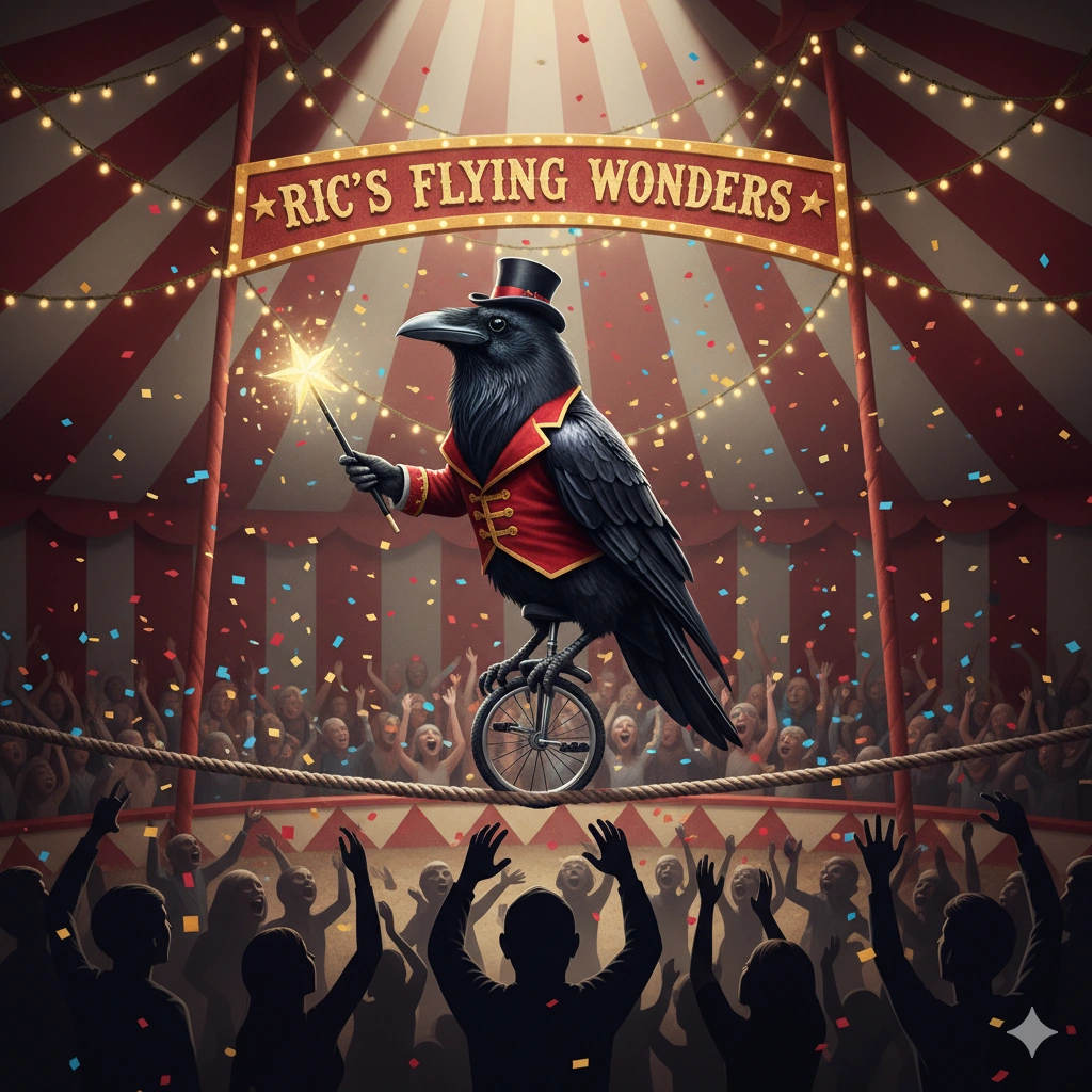RiC the Raven in the circus show (Gemini) | Fan art Fun Wiki | Fandom