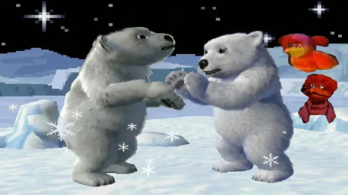 Two polar bear cubs playing pat-a-cake (Muppet Wiki stuff) | Fan art ...