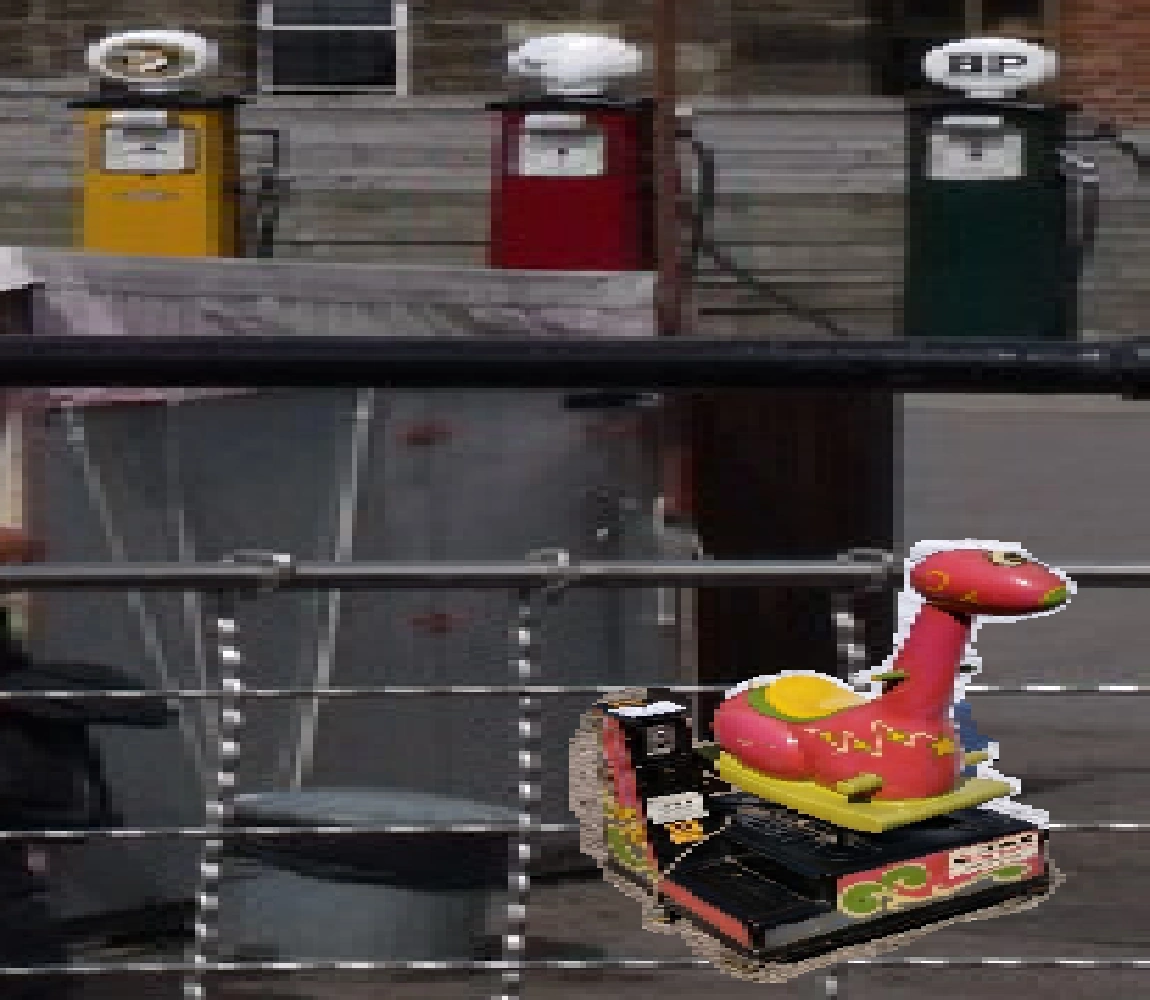 Coin operated kiddie ride - Dino-lizard-frog ride (only works) (Kiddie ...