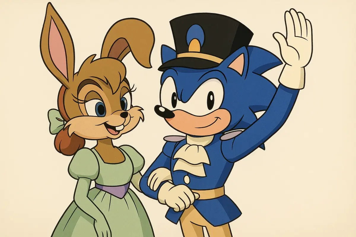 Sonic the Hedgehog x Bunnie Rabbot as The Nutcracker Prince and Clara ...