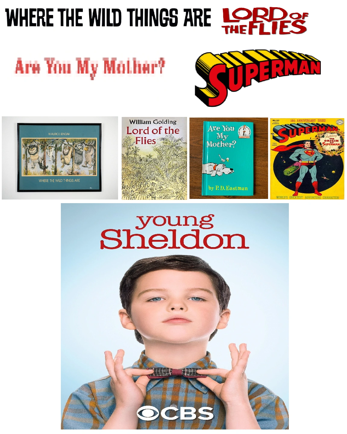 Children's, novel and comic book references in episodes of Young ...