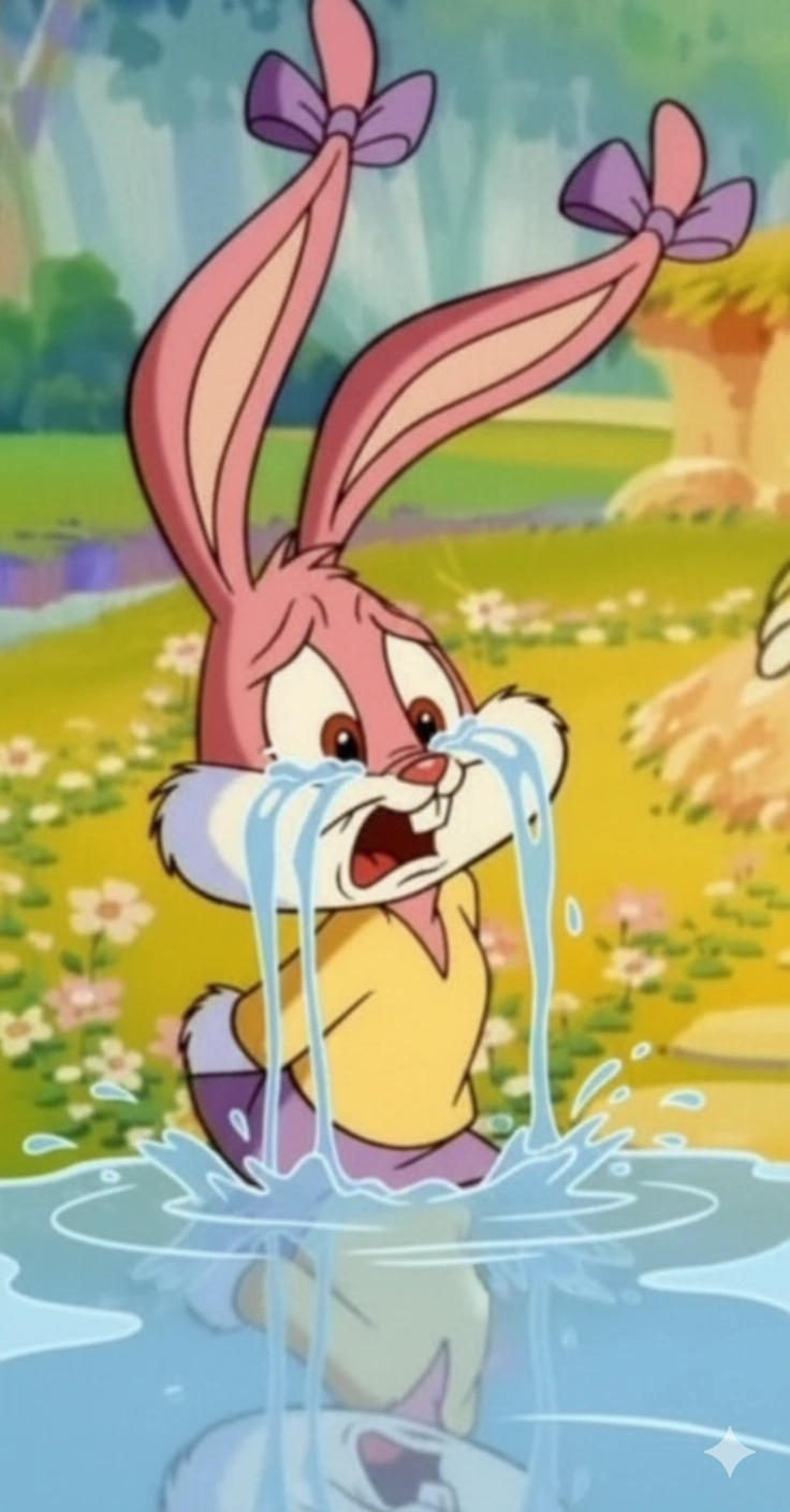 Babs Bunny crying in the flood (Gemini) | Fan art Fun Wiki | Fandom