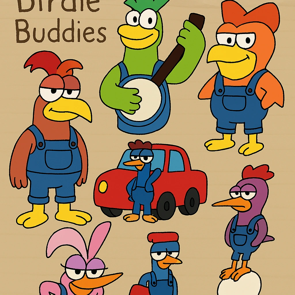 Birdie Buddies Wears Overalls | Fan art Fun Wiki | Fandom