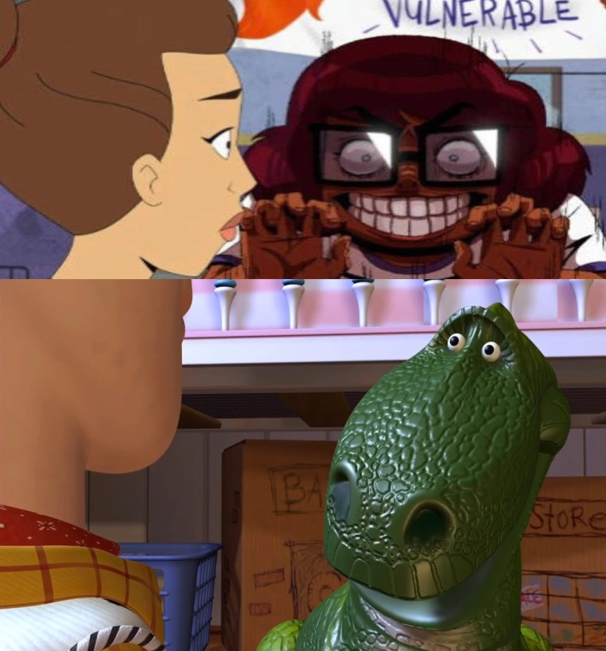 Rex is Scared of Scary Velma by MaxietheFox2005 (DeviantArt stuff ...