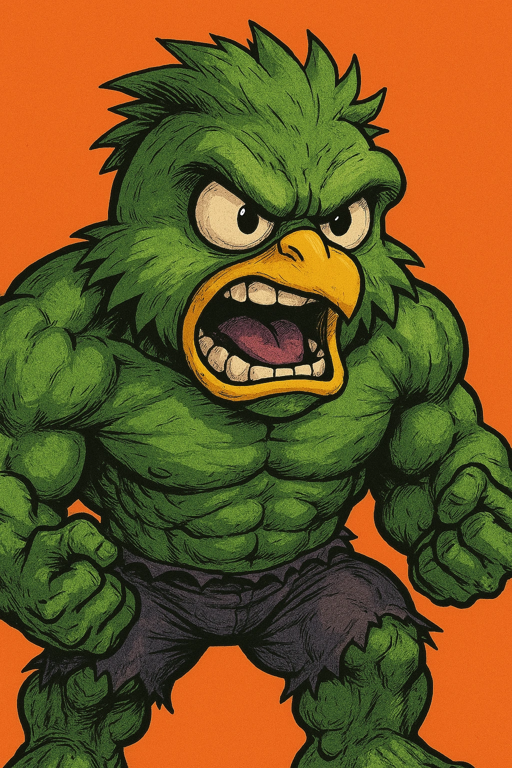 Hulk Clyde Bird (Copilot AI stuff) | Fan art Fun Wiki | Fandom