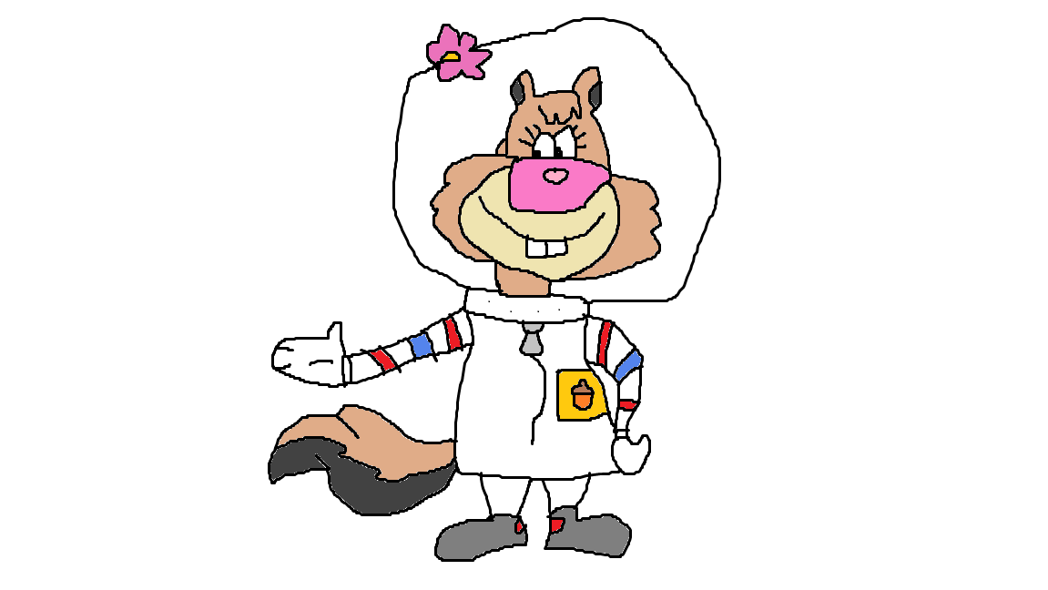 Sandy Cheeks in style of Screwy Squirrel (art STUFF) | Fan art Fun Wiki ...