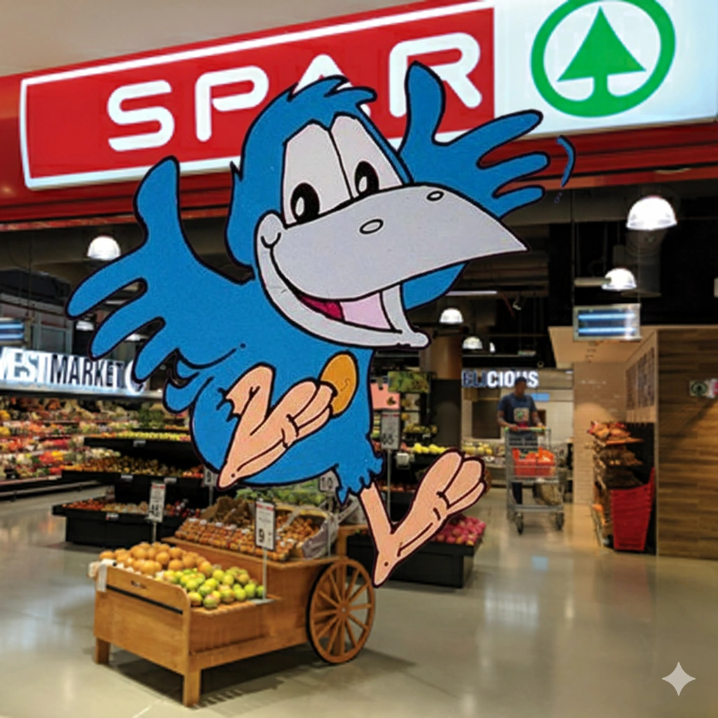 RiC the Raven is walking in SPAR Supermarket | Fan art Fun Wiki | Fandom