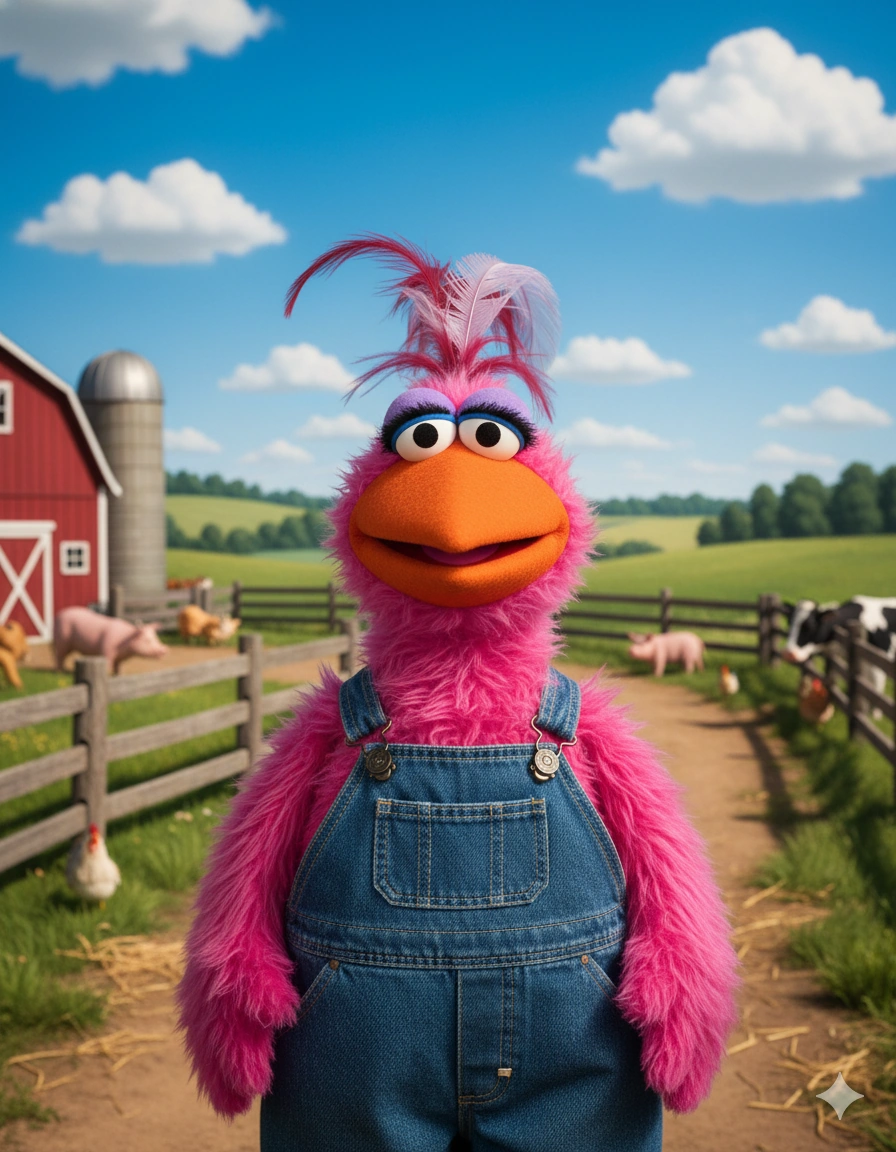 Shirley Bird (The Muppet Movie) On the Farm (AI stuff) | Fan art Fun ...