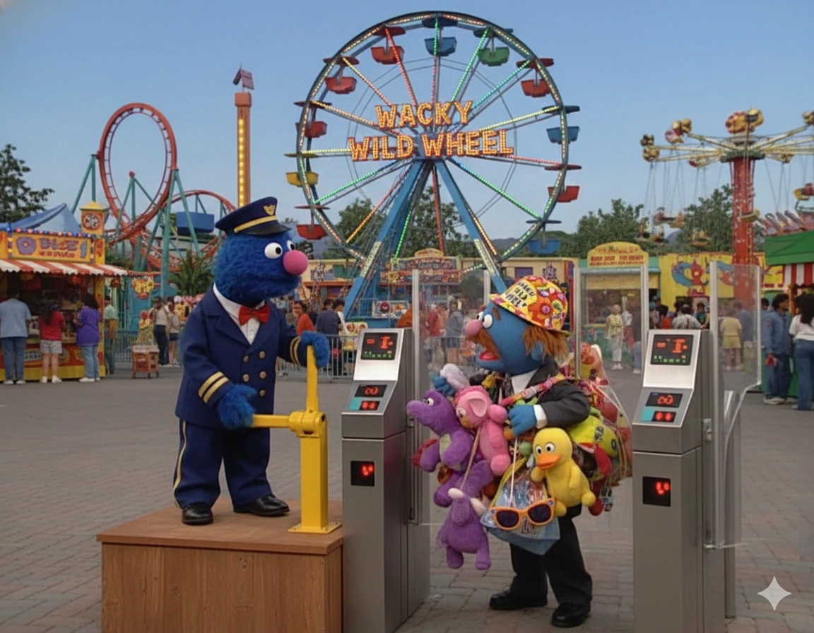 Classic Sesame Street - Enter the Amusement Park with Souvenirs (Muppet ...