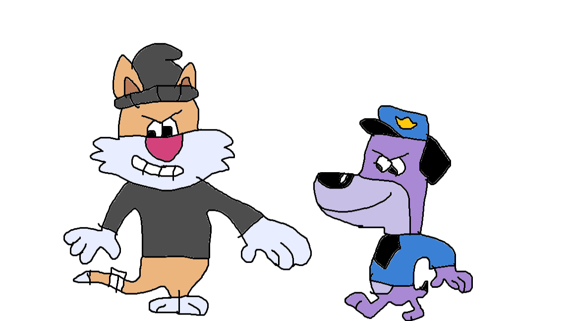 Rowdy and Peanut (Joey Ahlbum style) (art STUFF) | Fan art Fun Wiki ...
