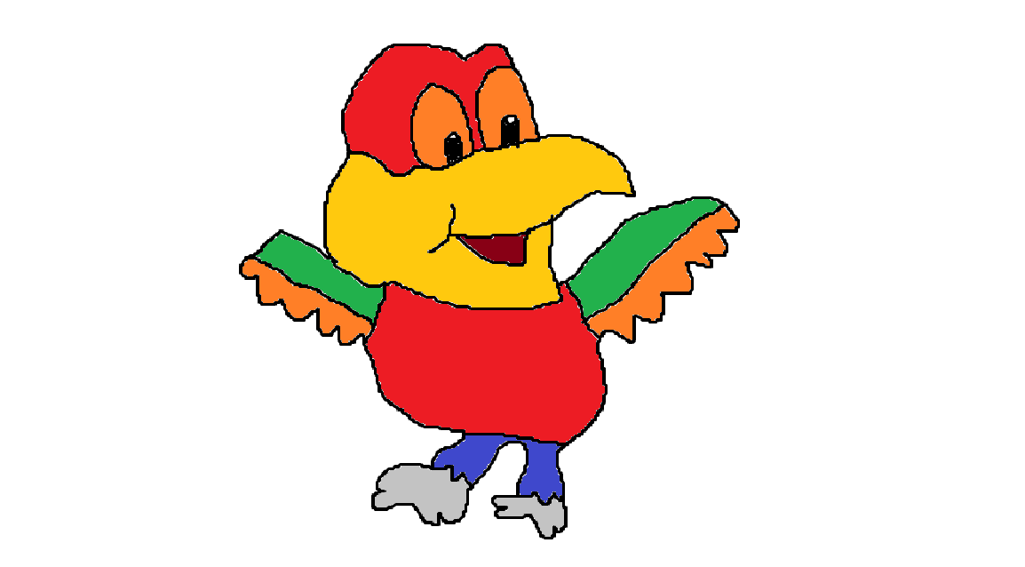 Eric the Parrot in style of Squawks (art STUFF) | Fan art Fun Wiki | Fandom