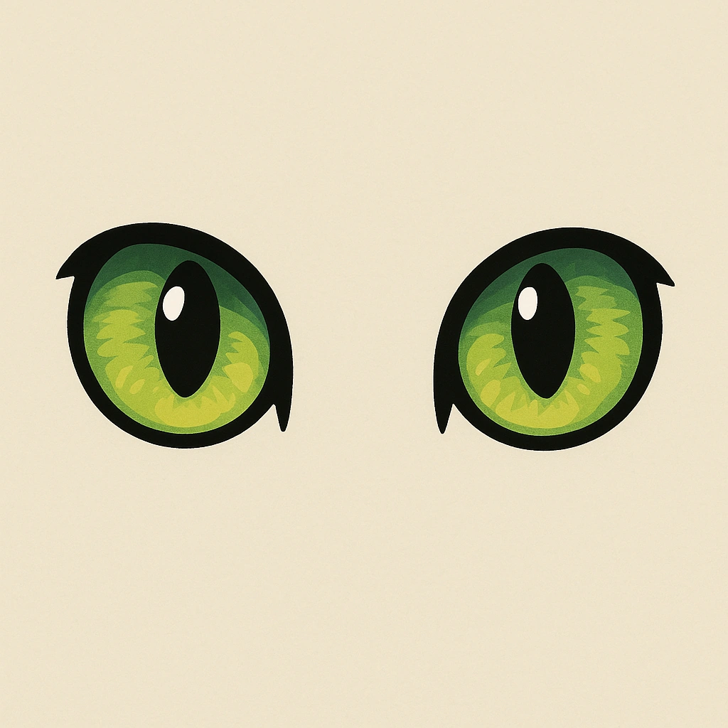 Cartoon vector stock - Cat eyes (Copilot AI stuff) | Fan art Fun Wiki ...