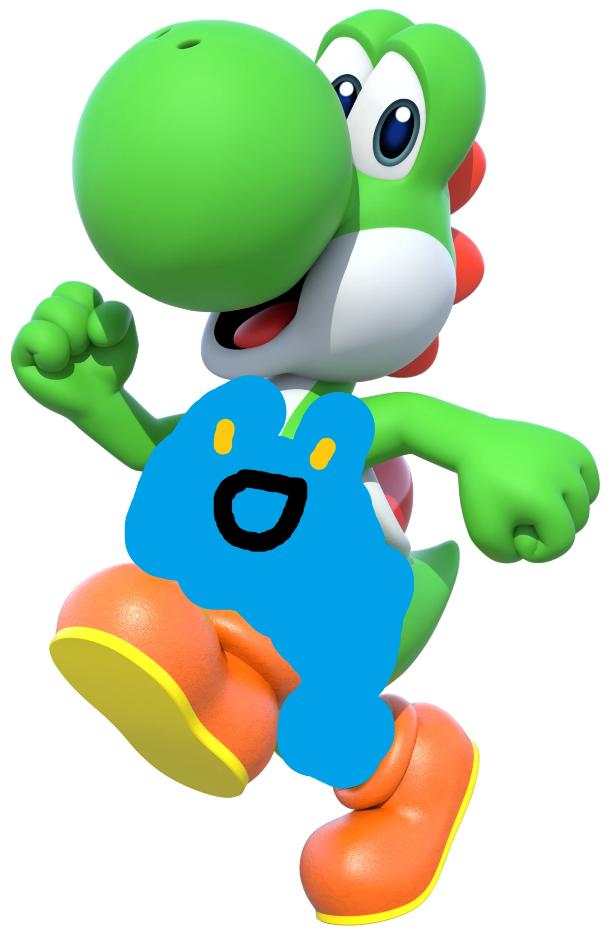 What if Yoshi Wears Overalls | Fan art Fun Wiki | Fandom