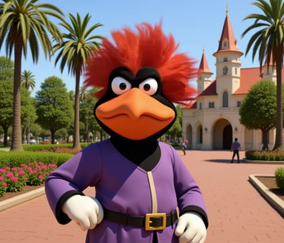 Duke Bird as a mascot in Disneyland | Fan art Fun Wiki | Fandom