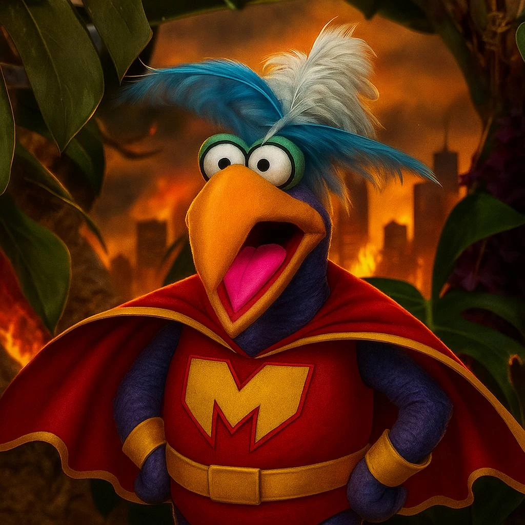 Mel Bird as a superhero, saving the city from certain doom | Fan art ...