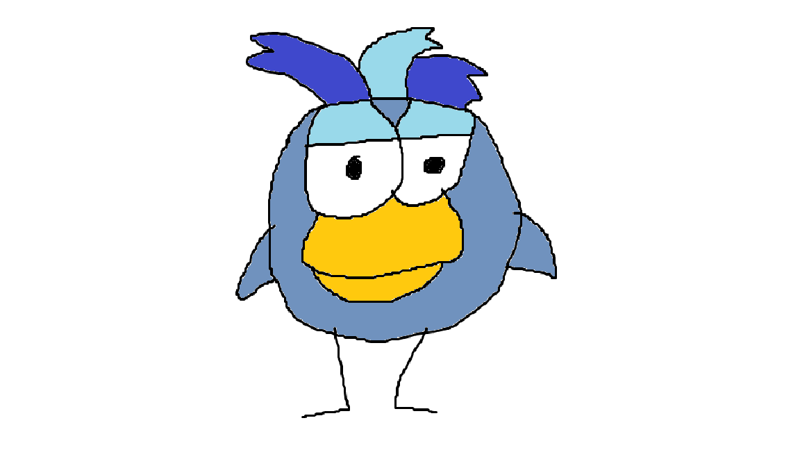 Mel Bird in style of Chirp from Peep and the Big Wide World (art STUFF ...