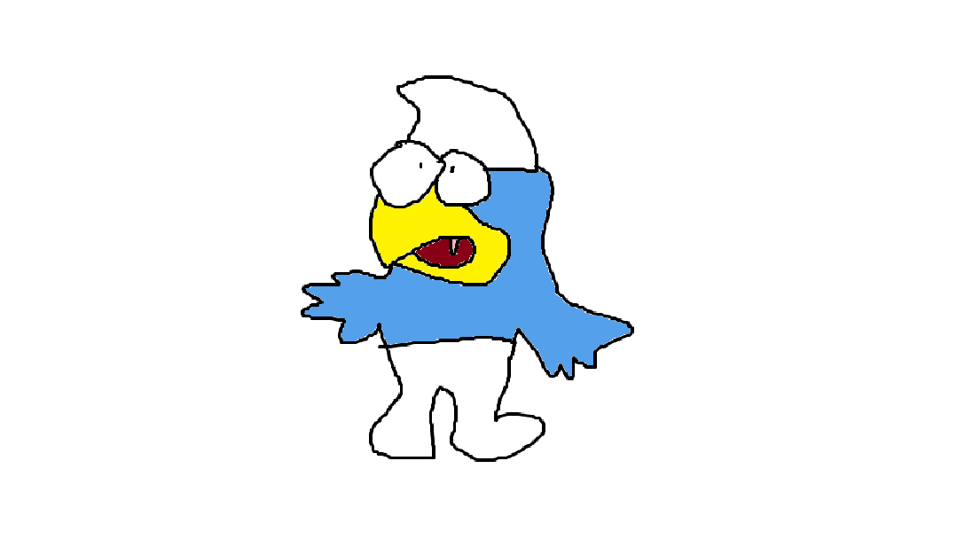 Clyde Bird as a Smurf (art STUFF) | Fan art Fun Wiki | Fandom