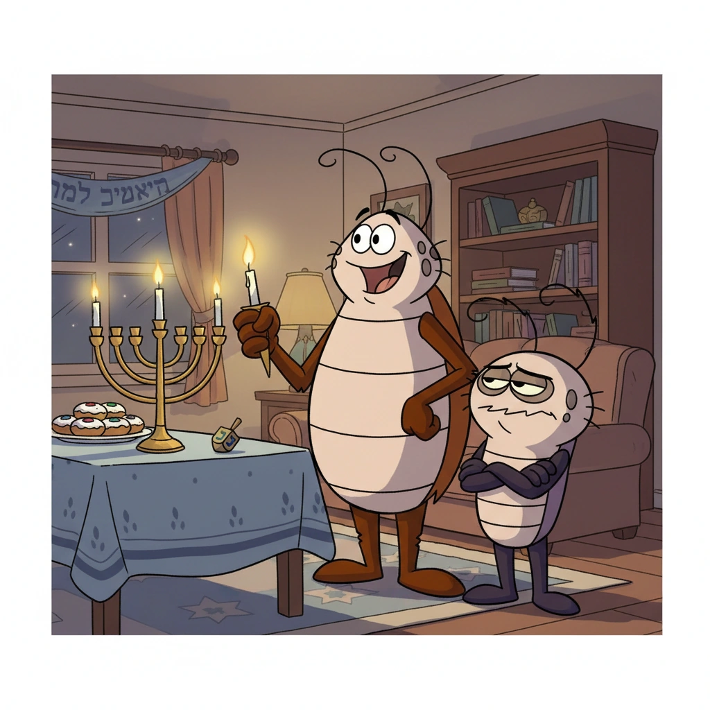 Rube Roach and Reg Roach in hanukkah blessing at house (Gemini) | Fan ...