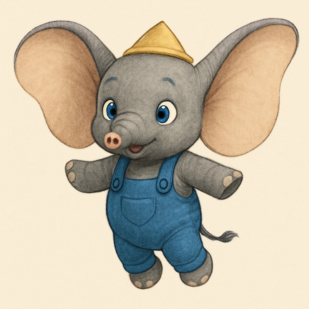 Dumbo Wears Overalls (Copilot AI stuff) | Fan art Fun Wiki | Fandom