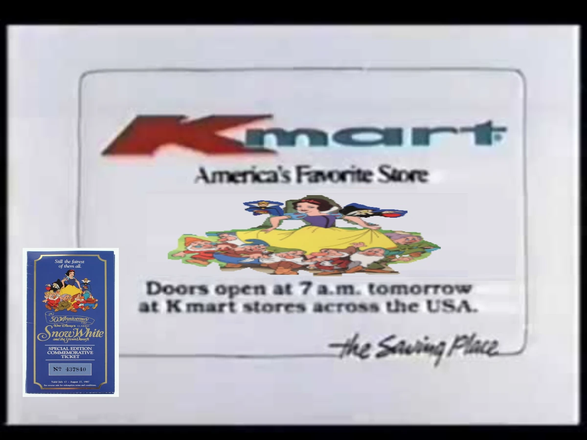 Kmart 1987 commercial - Walt Disney Classic - Snow White and the Seven ...