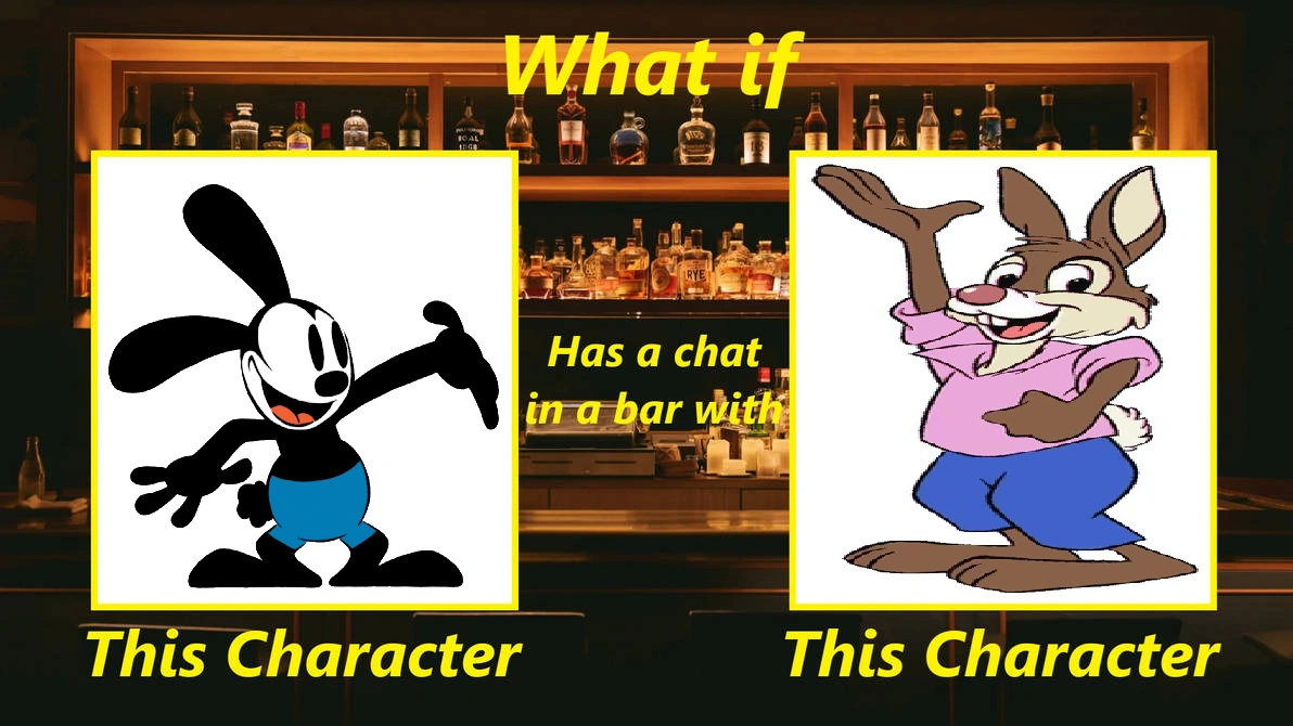 What if Oswald Rabbit has a bar chat with Br'er Rabbit by MaxietheFox2005 (DeviantArt stuff ...