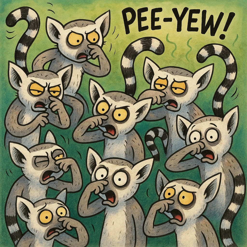 A crowd of animals stink like skunks (Copilot AI stuff) | Fan art Fun ...