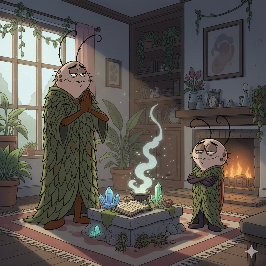 Rube Roach and Reg Roach in druid ritual prayer in ireland (Gemini ...