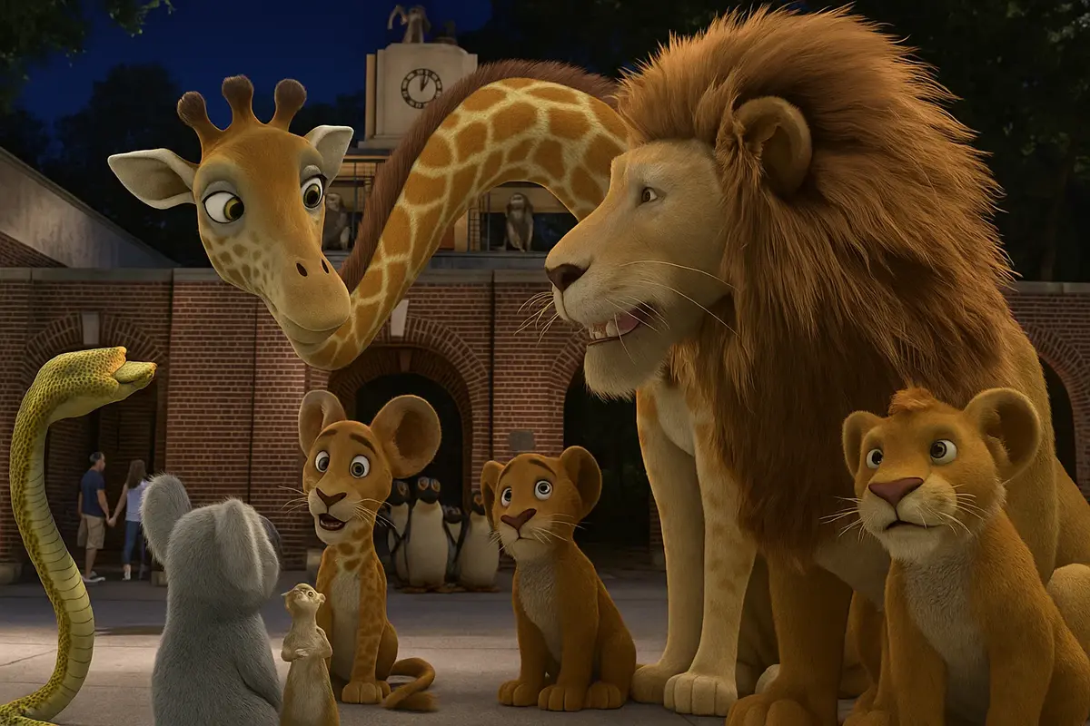 Samson, Benny, Larry, Nigel, Bridget and Ryan (The Wild) in the live ...