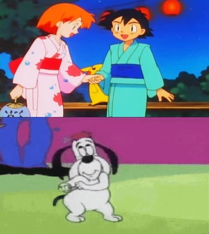 Droopy Dog loves PokeShipping by MaxietheFox2005 (DeviantArt stuff) | Fan art Fun Wiki | Fandom