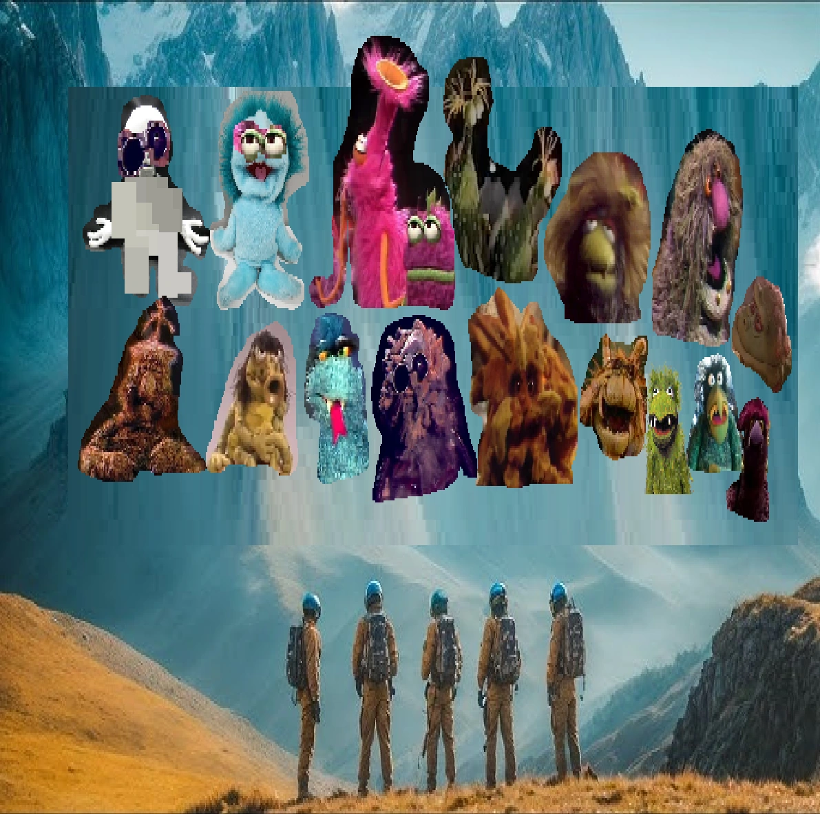 Spacemen land on a distant planet and prepare a war over a group of ...