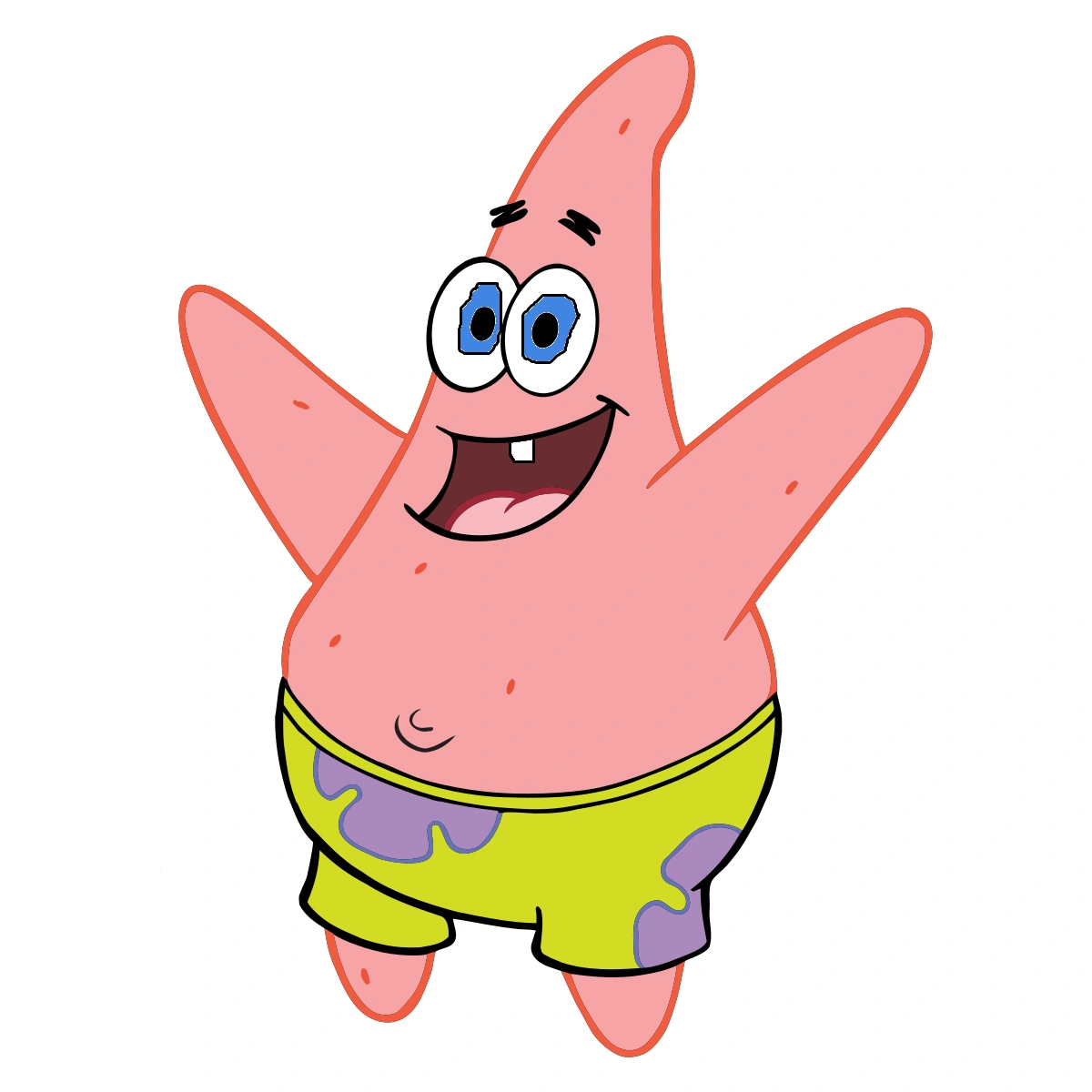 Patrick Star (SpongeBob SquarePants) with Blue Eye Color by ...