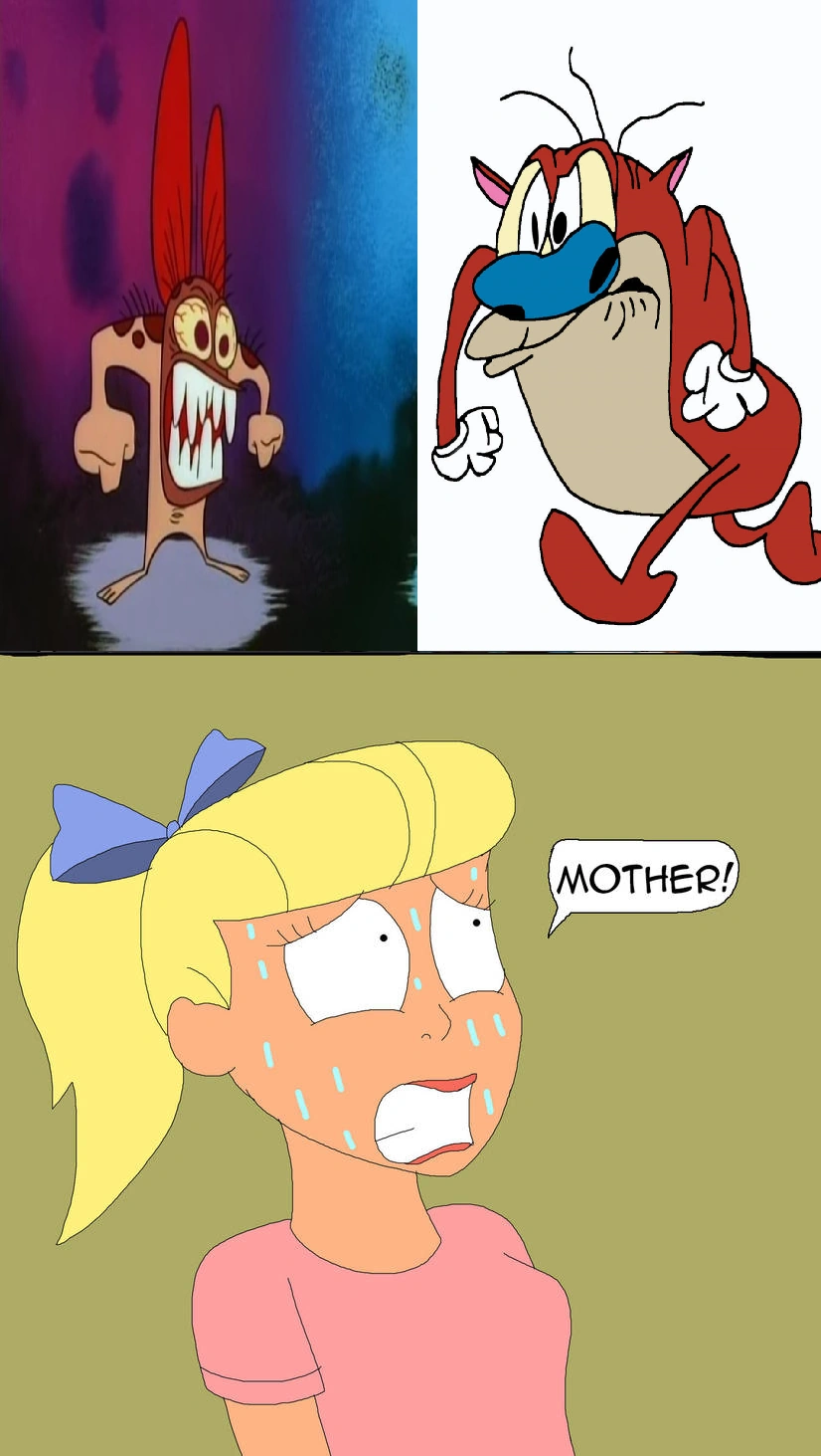 Ren and Stimpy angry at Jeannie by MaxietheFox2005 (DeviantArt stuff ...