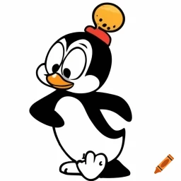 Cartoon Comic vector clipart - Chilly Willy (AI stuff) | Fan art Fun ...