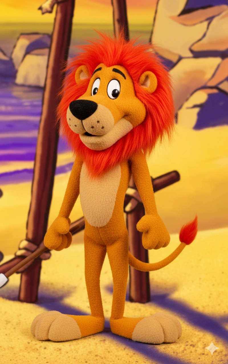Sam the Lion in the puppet version (Gemini) | Fan art Fun Wiki | Fandom