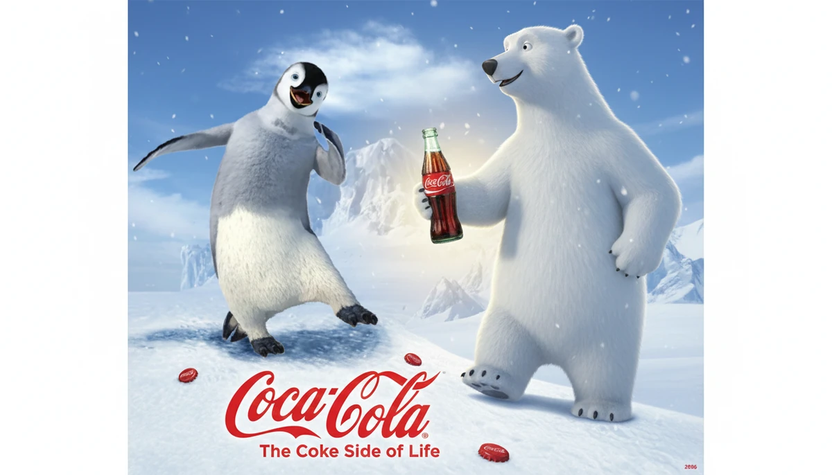 Coca-Cola Happy Feet advertisement (Gemini) | Fan art Fun Wiki | Fandom