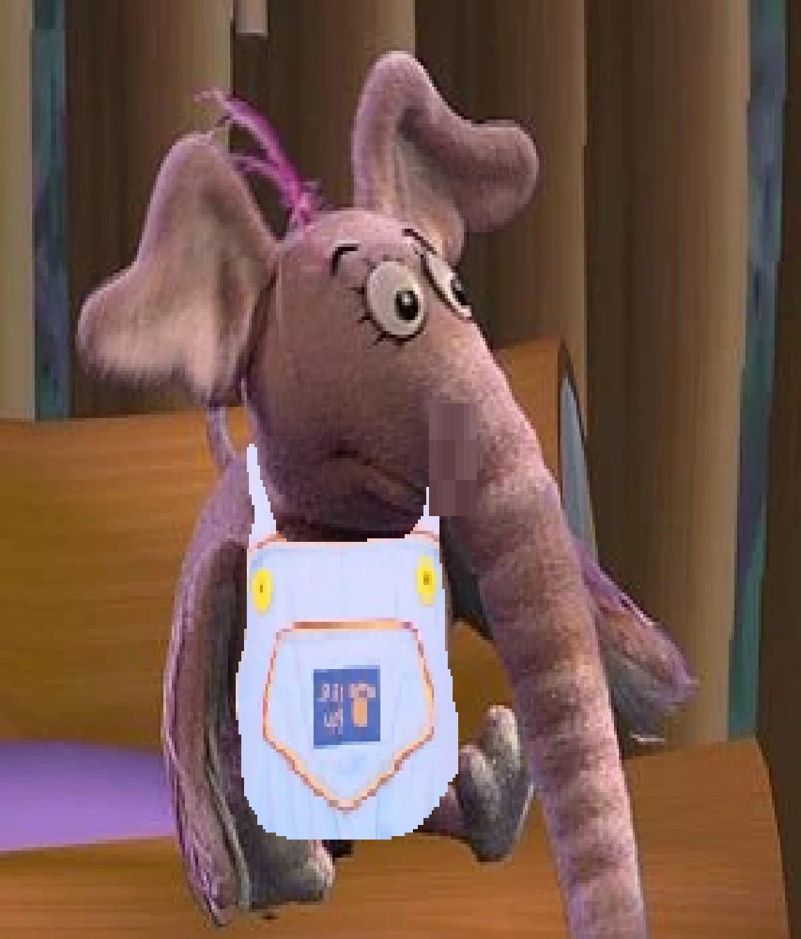 What if Morton the Elephant Bird Wears Overalls (Muppet Wiki Stuff ...