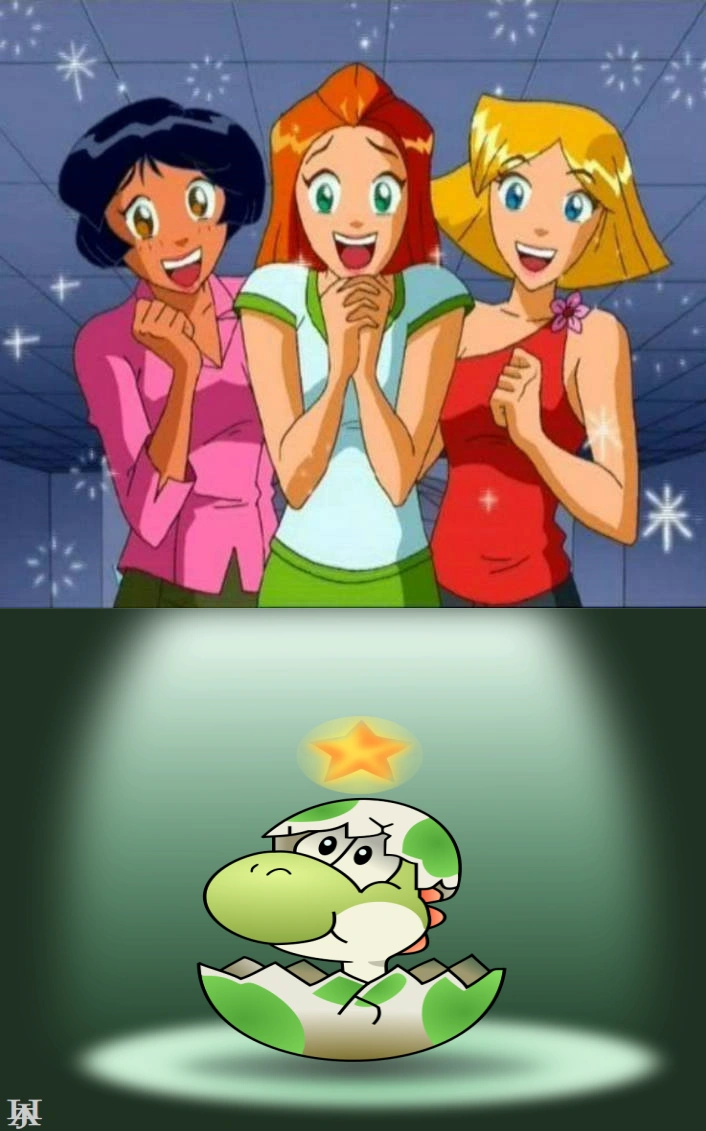 Sam, Alex and Clover's Reaction to Baby Yoshi by MaxietheFox2005 ...