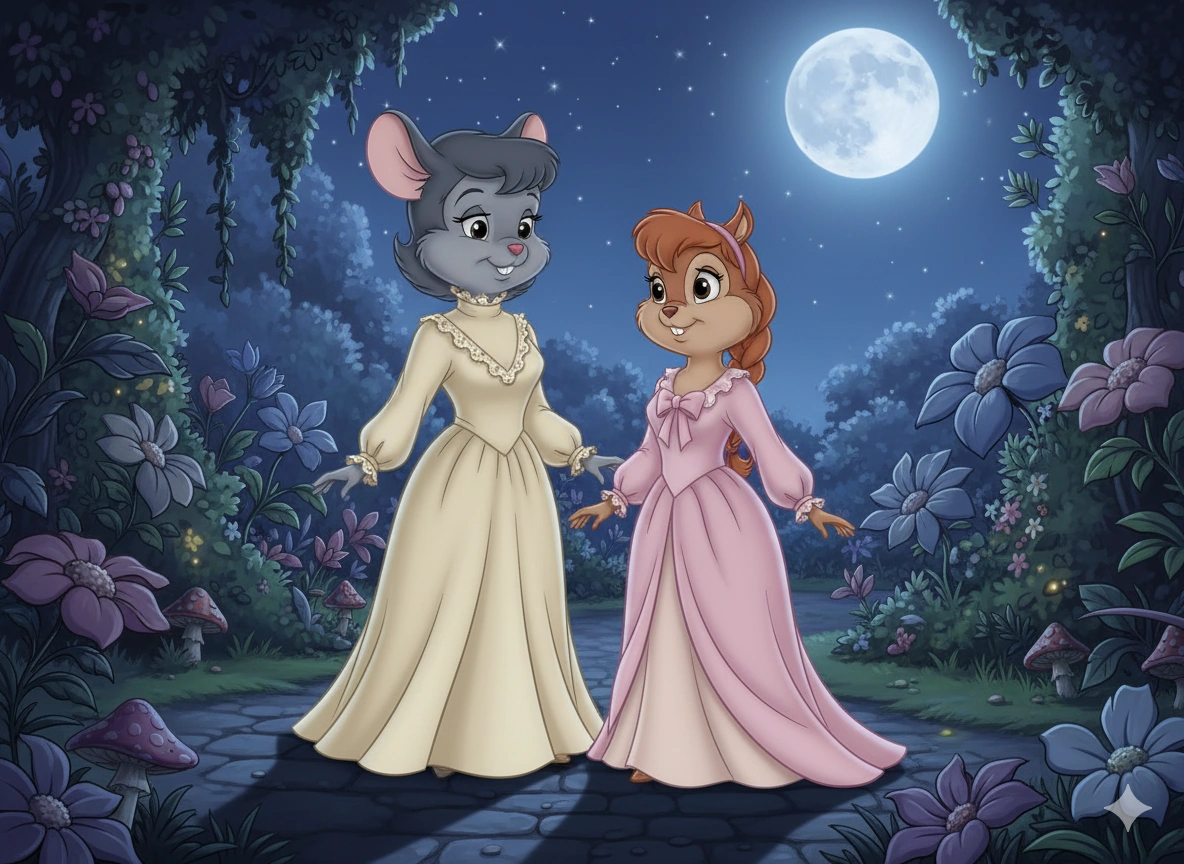 Helen Knable and Tammy in night garden (Gemini) | Fan art Fun Wiki | Fandom