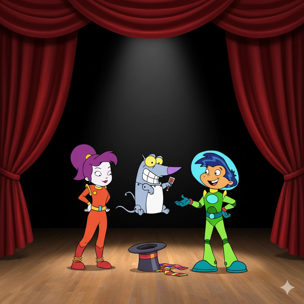 Max Blaster, GC and MEL in the magic show (Gemini) | Fan art Fun Wiki ...