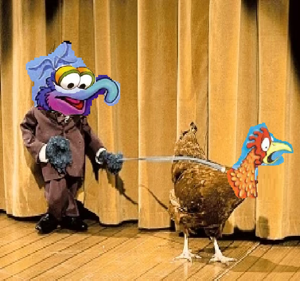 ToonoNuttoHolic88 - Gonzo and his dancing chicken, Lolita (Remake version) (DeviantArt stuff ...