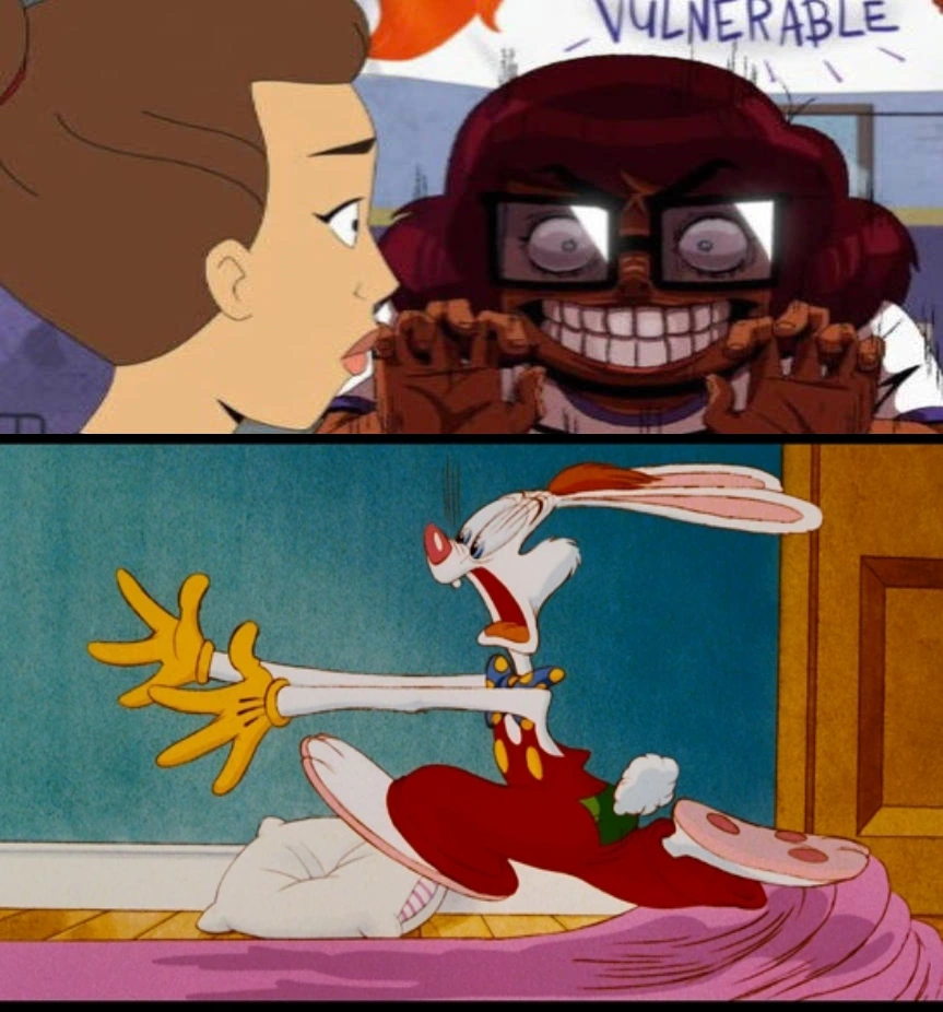 Roger Rabbit Scared of Scary Velma by MaxietheFox2005 (DeviantArt stuff ...