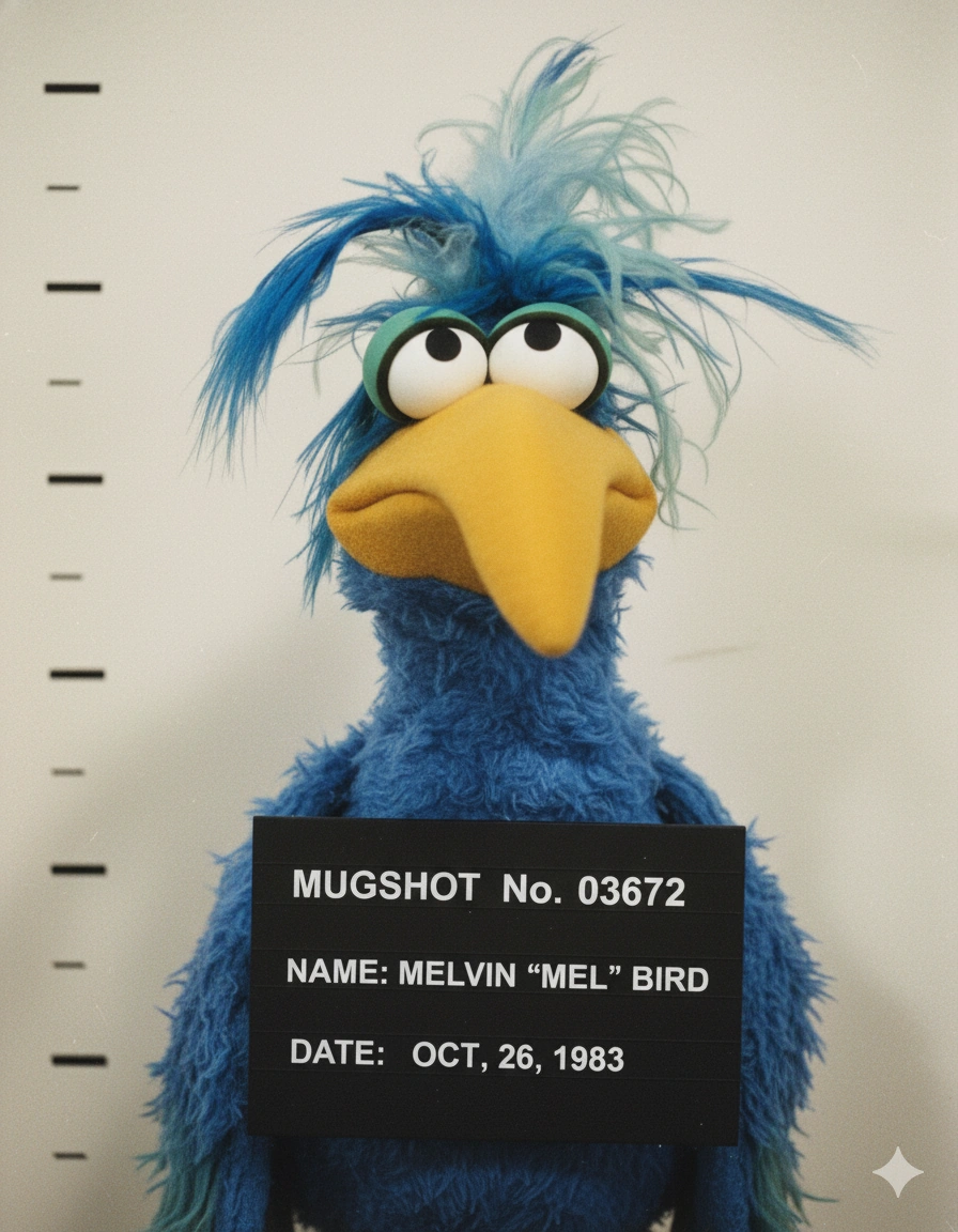 Mel Bird Mugshot since 1983 (Gemini) | Fan art Fun Wiki | Fandom