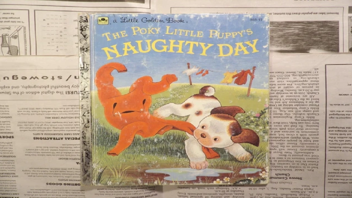 The Poky Little Puppy's Naughty Day, Vintage Little Golden Book, Jean ...