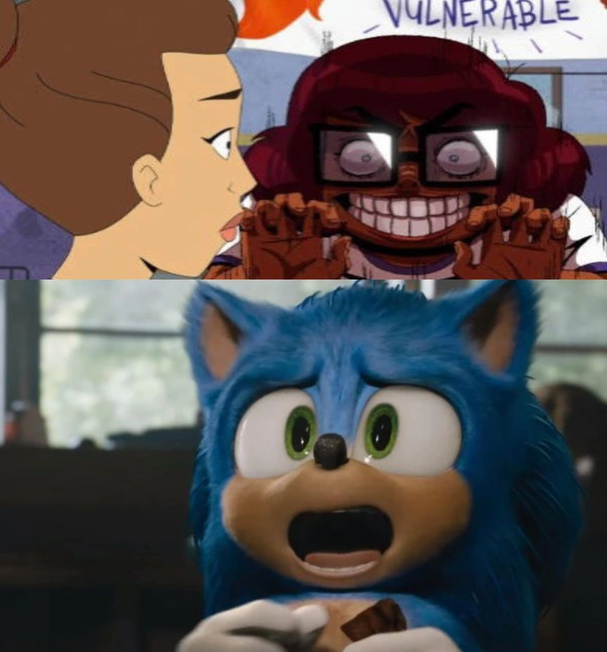 Sonic is Scared of Scary Velma by MaxietheFox2005 (DeviantArt stuff ...