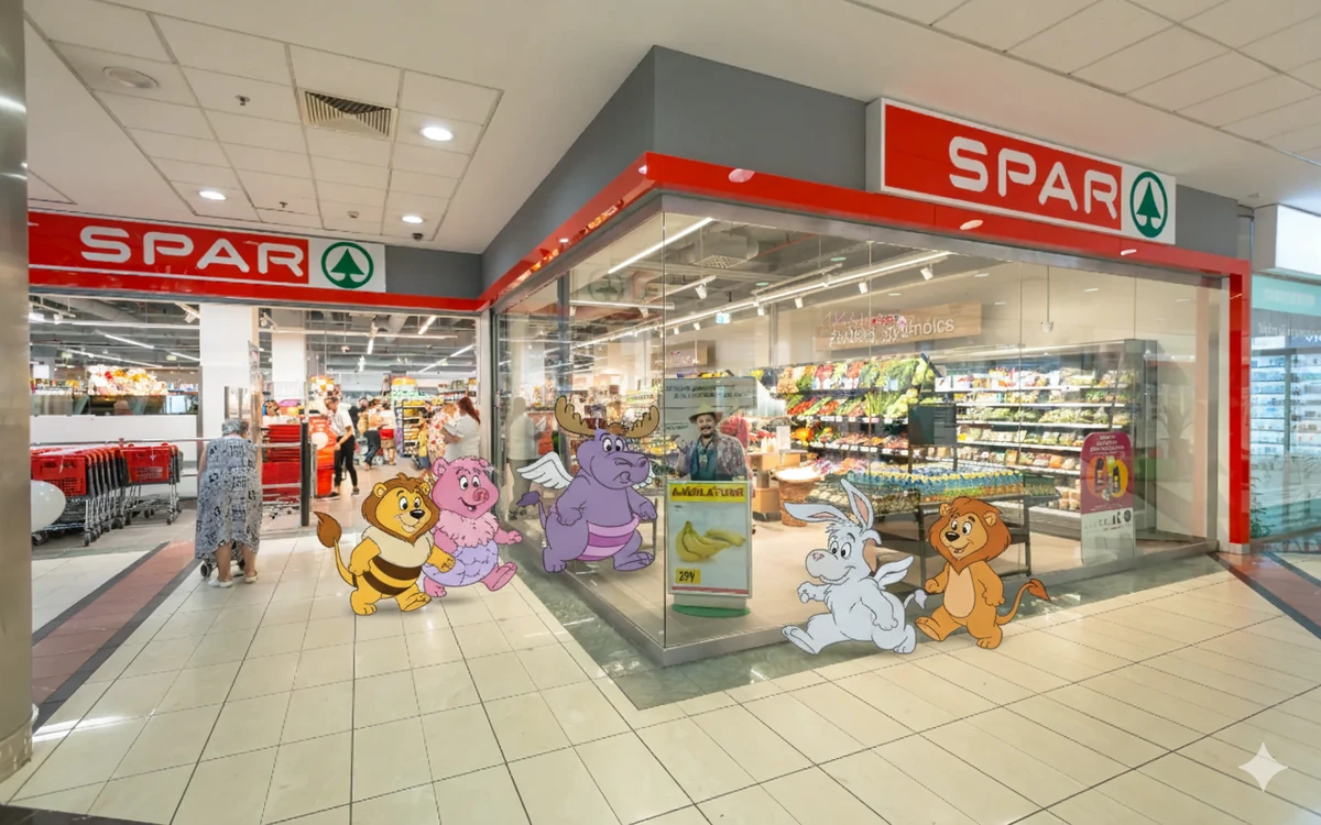 The Wuzzles are walking in SPAR Supermarket | Fan art Fun Wiki | Fandom