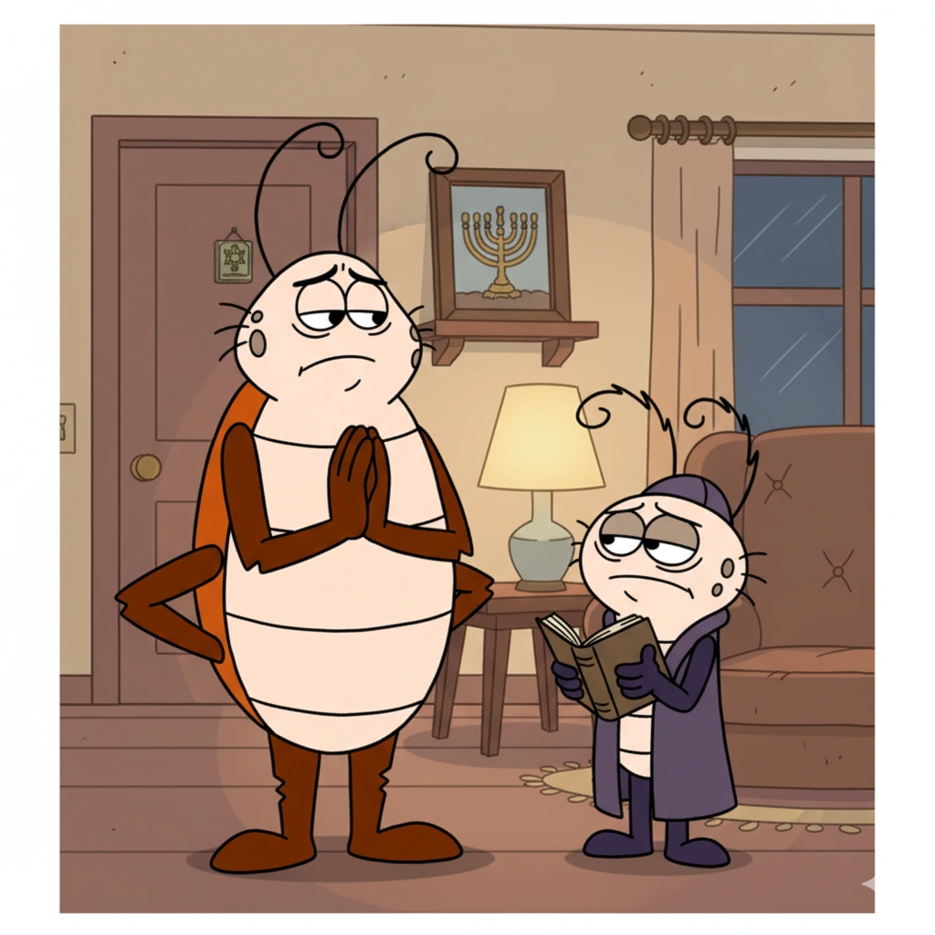 Rube Roach and Reg Roach are doing a shema prayer at house (Gemini ...