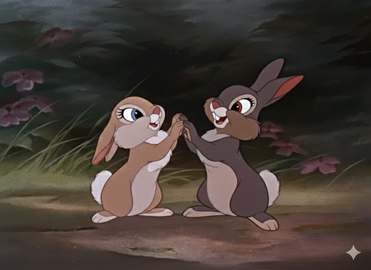 Thumper and Miss Bunny playing Pat-a-Cake (Gemini) | Fan art Fun Wiki ...
