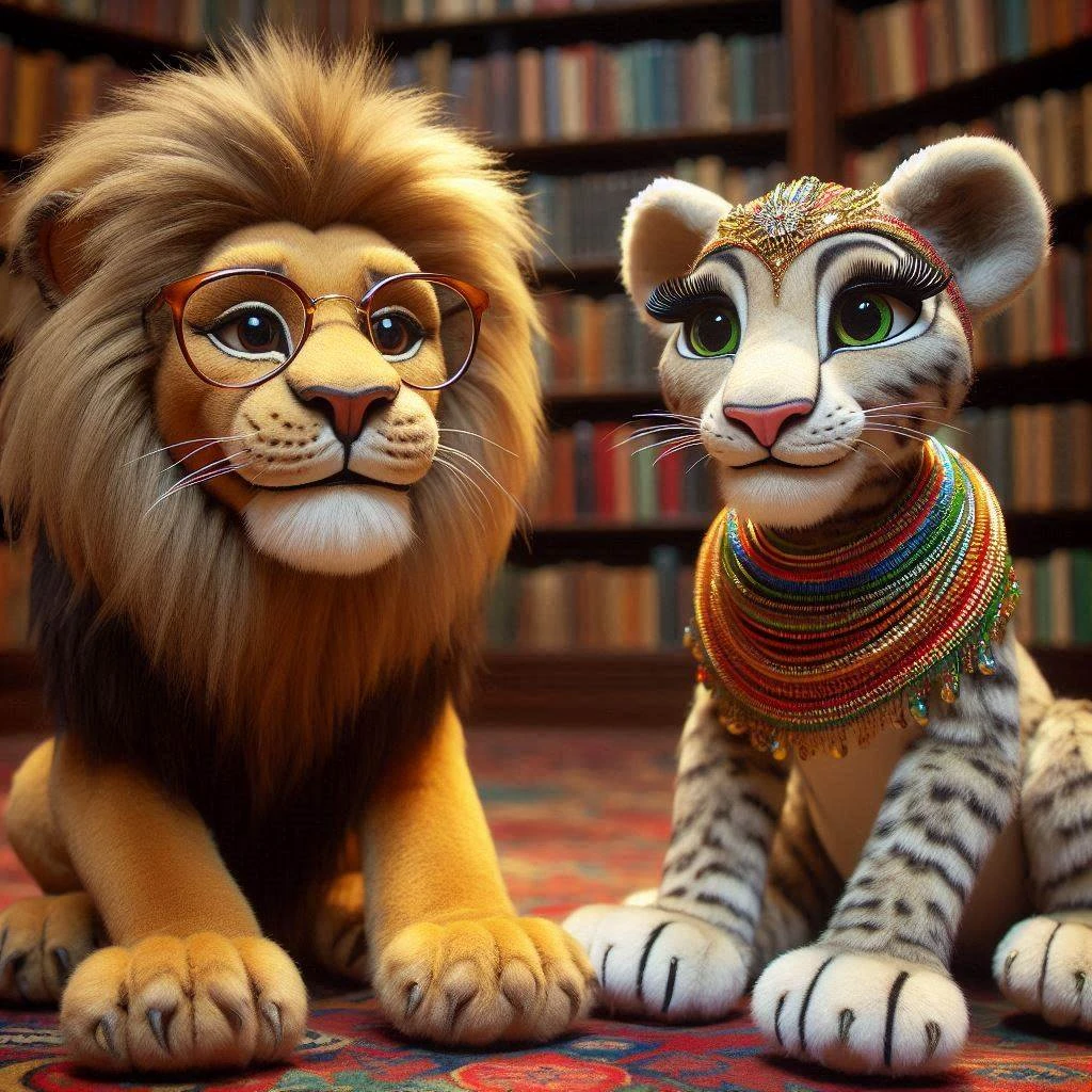 THEO AND CLEO LION SITTING ON THE BUSTERFIELD LIBRARY by mnwachukwu16 (DeviantArt stuff) | Fan ...