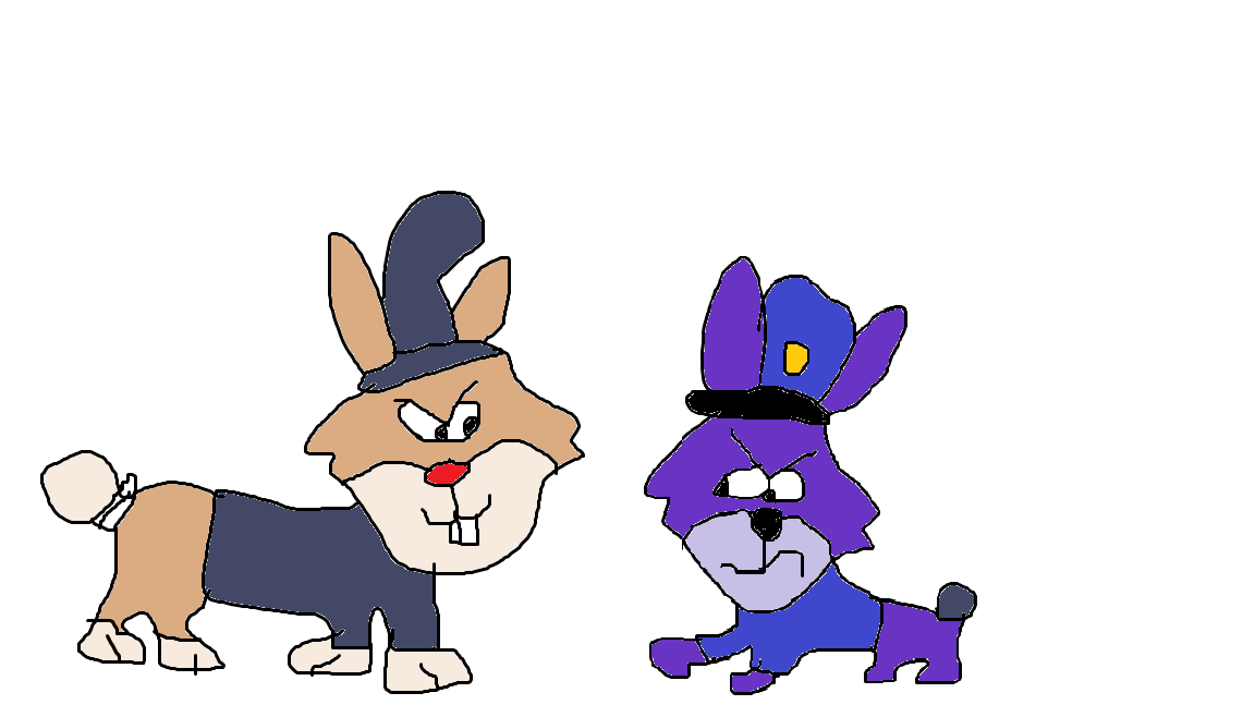 Rowdy and Peanut as Rabbits (art STUFF) | Fan art Fun Wiki | Fandom