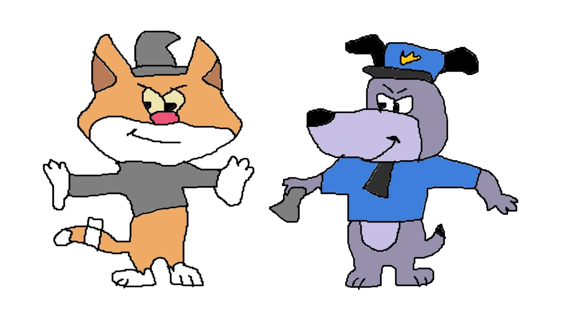 Rowdy and Peanut (Hal Seegar style) (art STUFF) | Fan art Fun Wiki | Fandom
